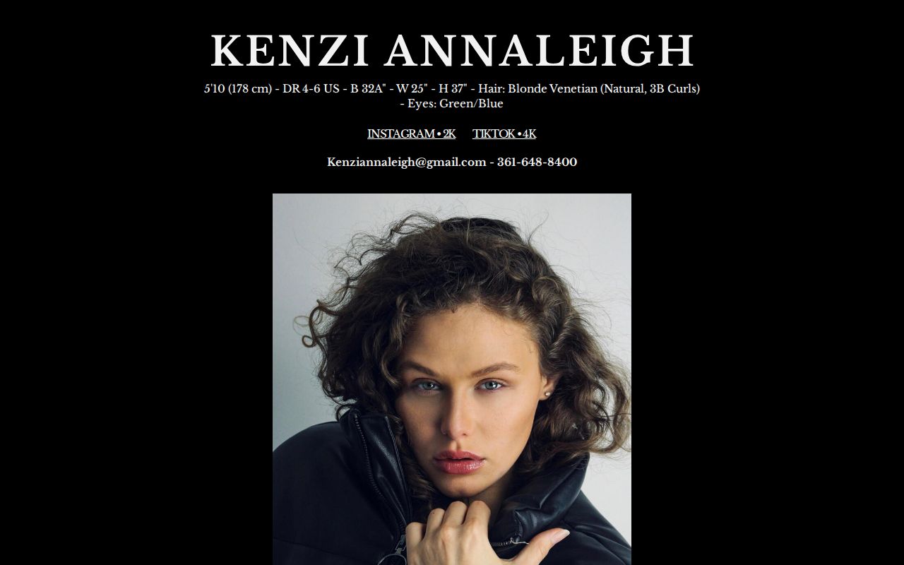 Kenzi Annaleigh Model Portfolio